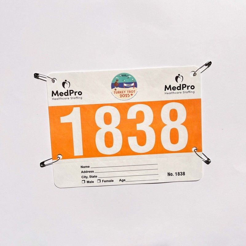 0.5mm Thickness Competition Identification Numbers with Customized ...